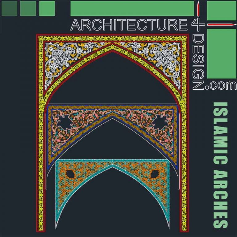 Arabesque arches, Autocad drawings - Architecture for Design - مجله نقش ...